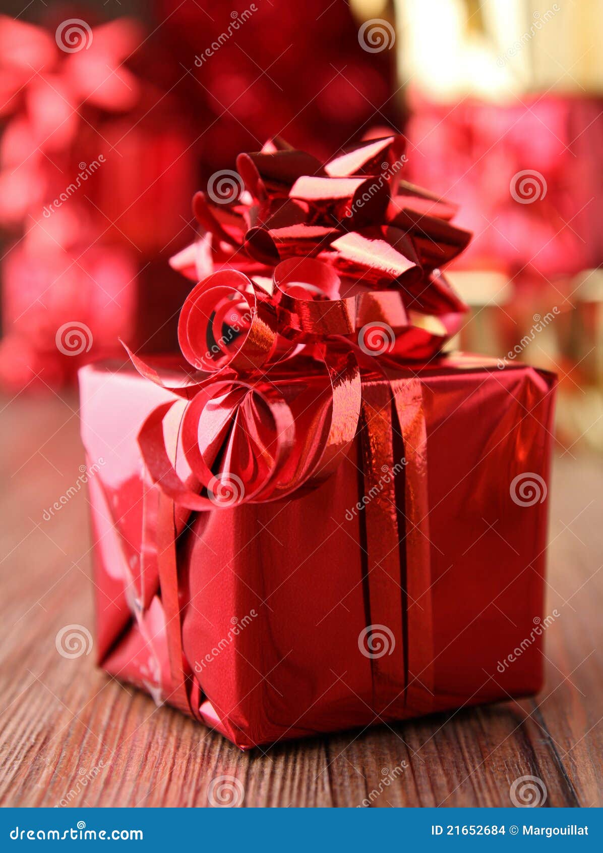 Red gift box stock photo. Image of year, celebrate, present - 21652684
