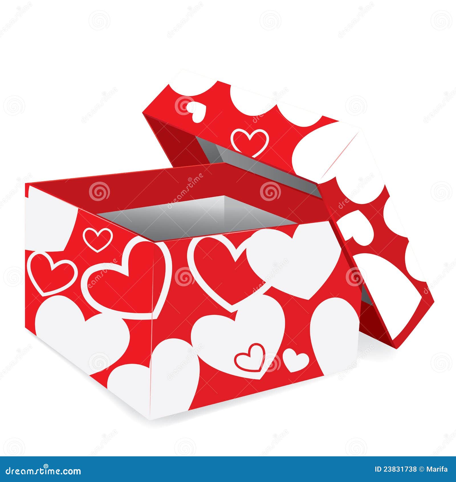 Red gift box stock vector. Illustration of design, holiday - 23831738