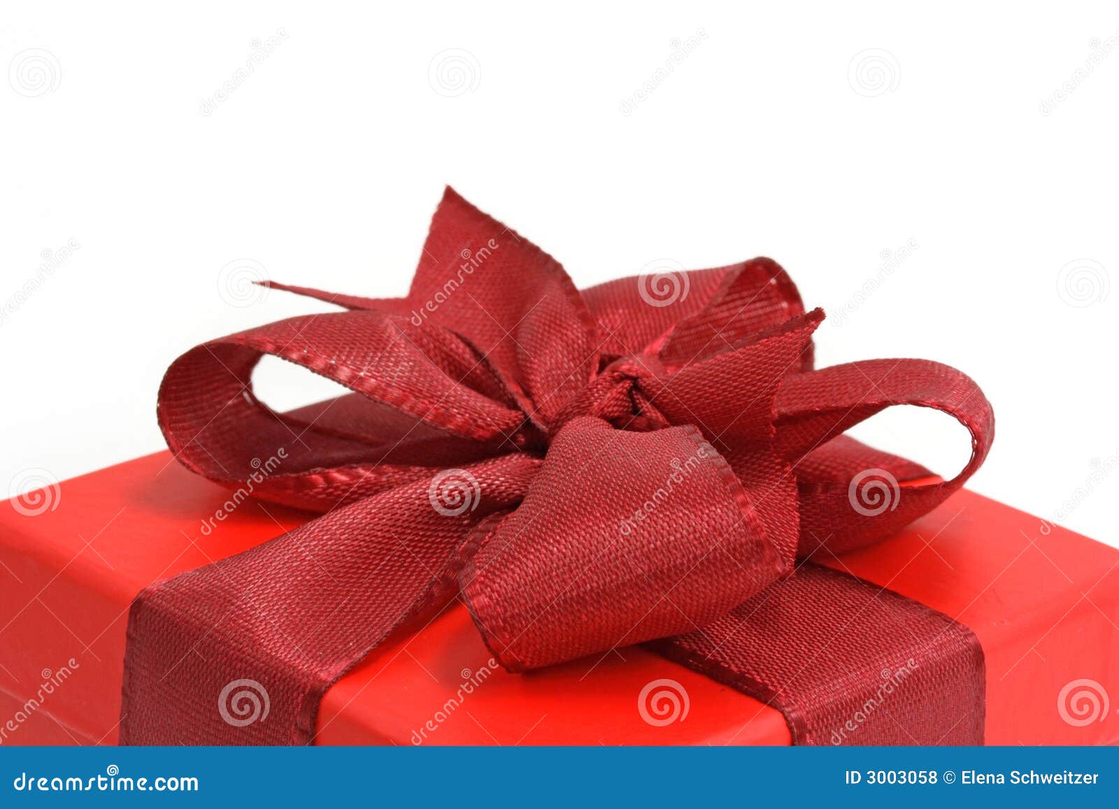 Red gift box stock photo. Image of compliment, gift, ribbon - 3003058