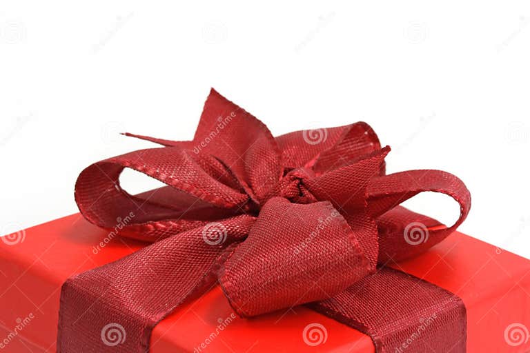 Red gift box stock photo. Image of compliment, gift, ribbon - 3003058