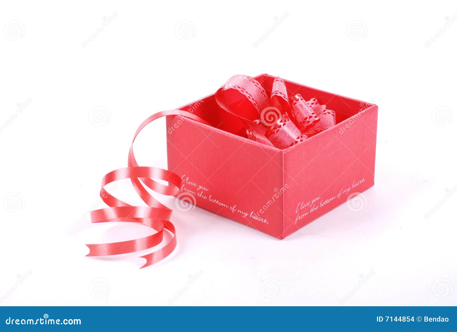 Red gift box stock photo. Image of valentine, christmas - 7144854