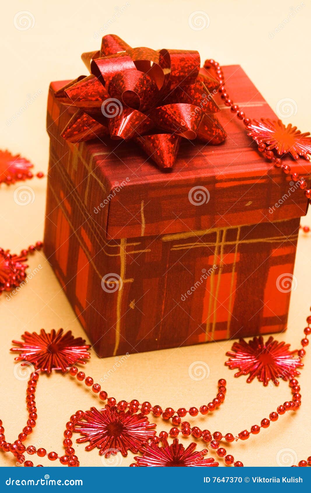 Red gift box stock photo. Image of december, ribbon, design - 7647370