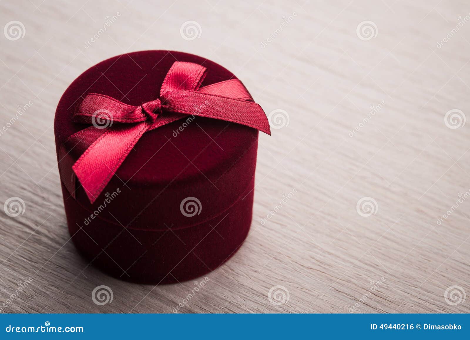 Red gift box with bow stock photo. Image of romantic - 49440216