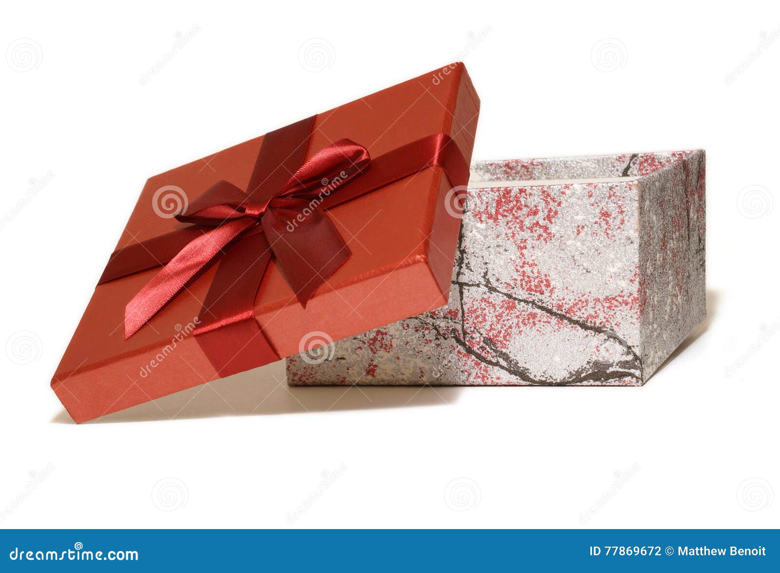 Red Gift Box stock photo. Image of closeup, single, open - 77869672