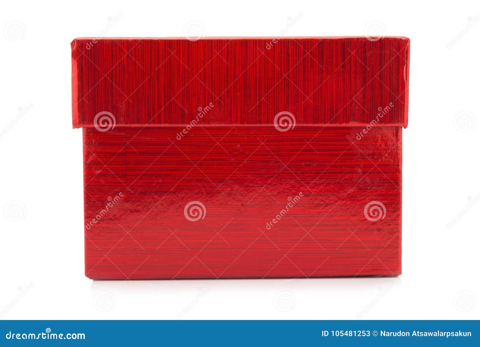 Red Gift Box Isolated on White Background Stock Image - Image of shot ...