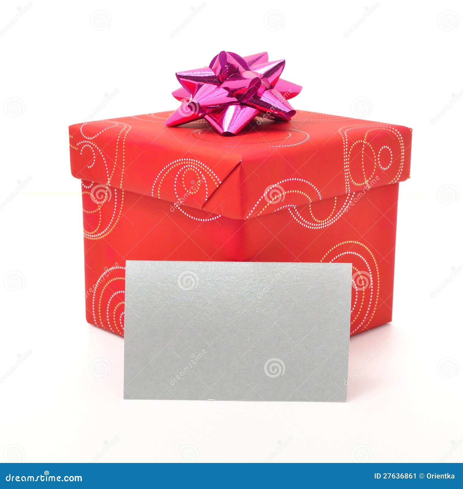 Red Gift Box with Lid on White Background Stock Image - Image of studio ...