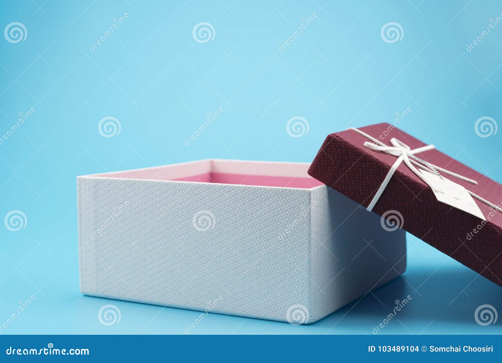 Red Gift Box, Ribbon Bundle Stock Photo - Image of happy, decoration ...