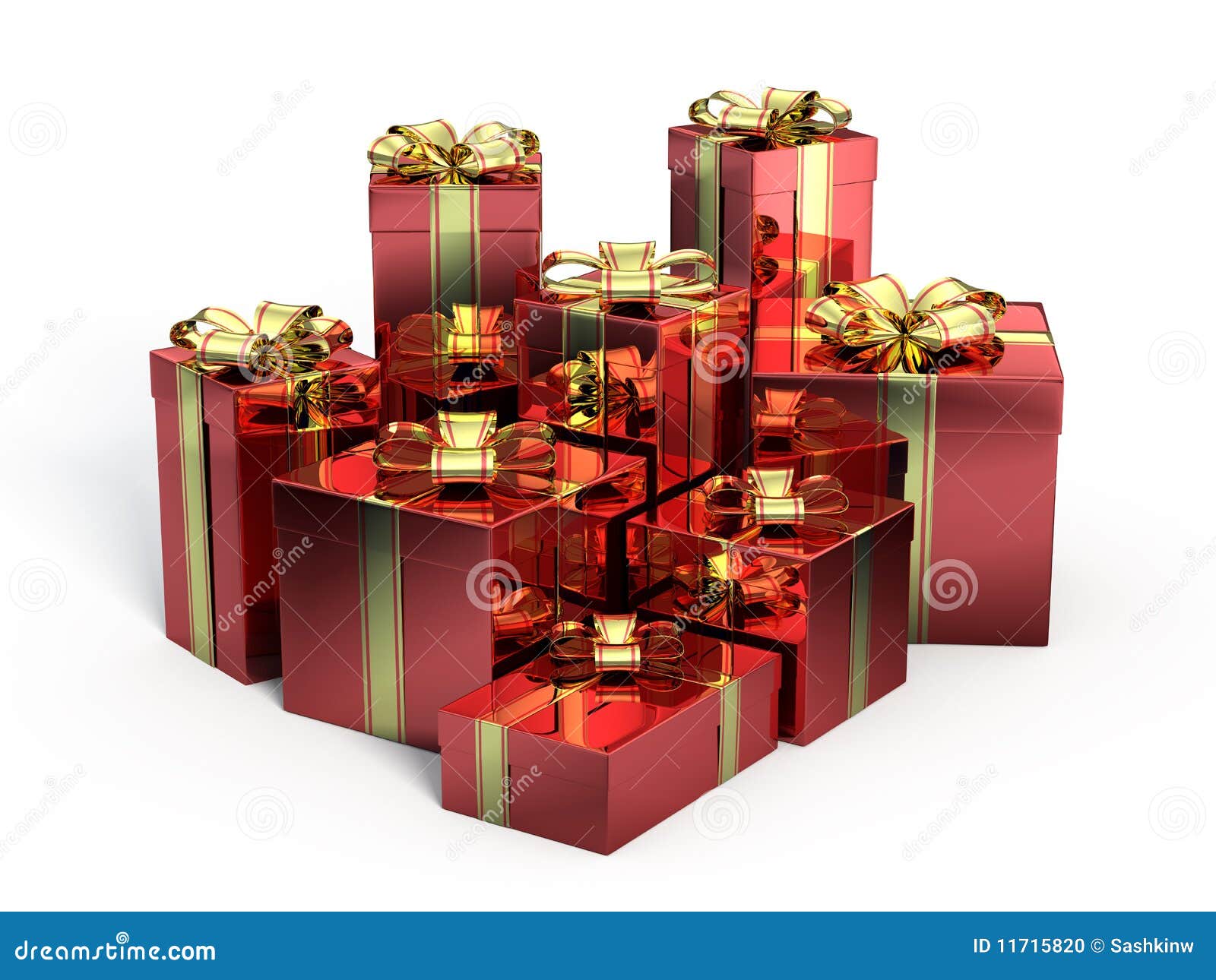 Red gift boxes stock illustration. Illustration of holiday - 11715820