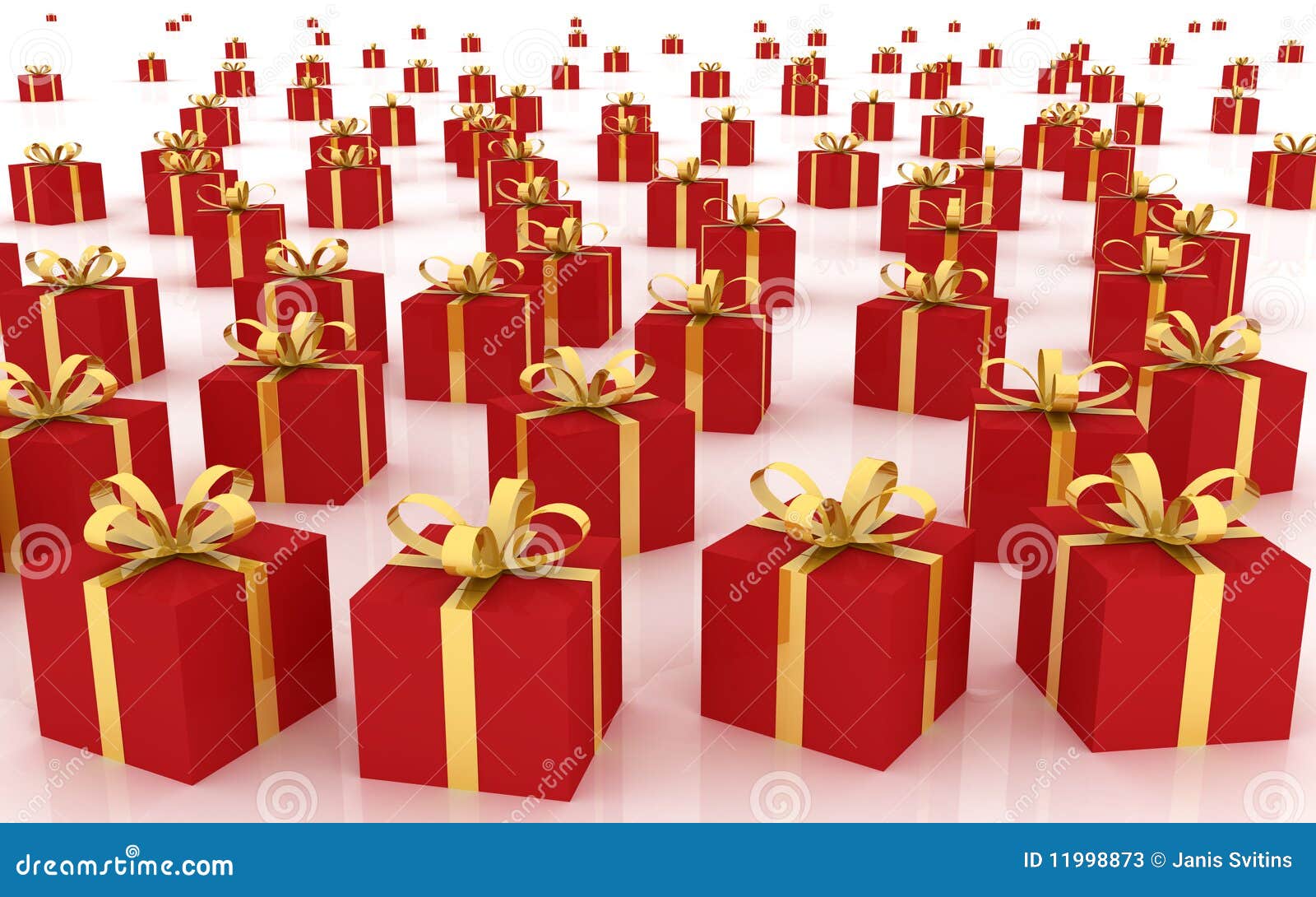 Red Gift Boxes stock illustration. Illustration of package - 11998873