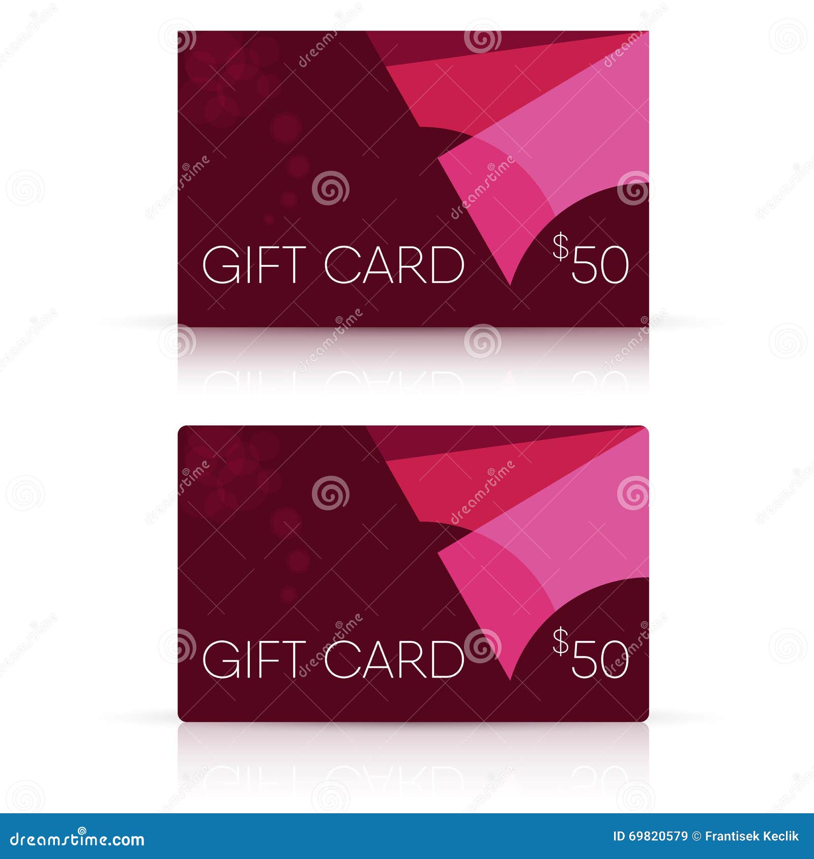 Red gift card stock vector. Illustration of elegance - 69820579