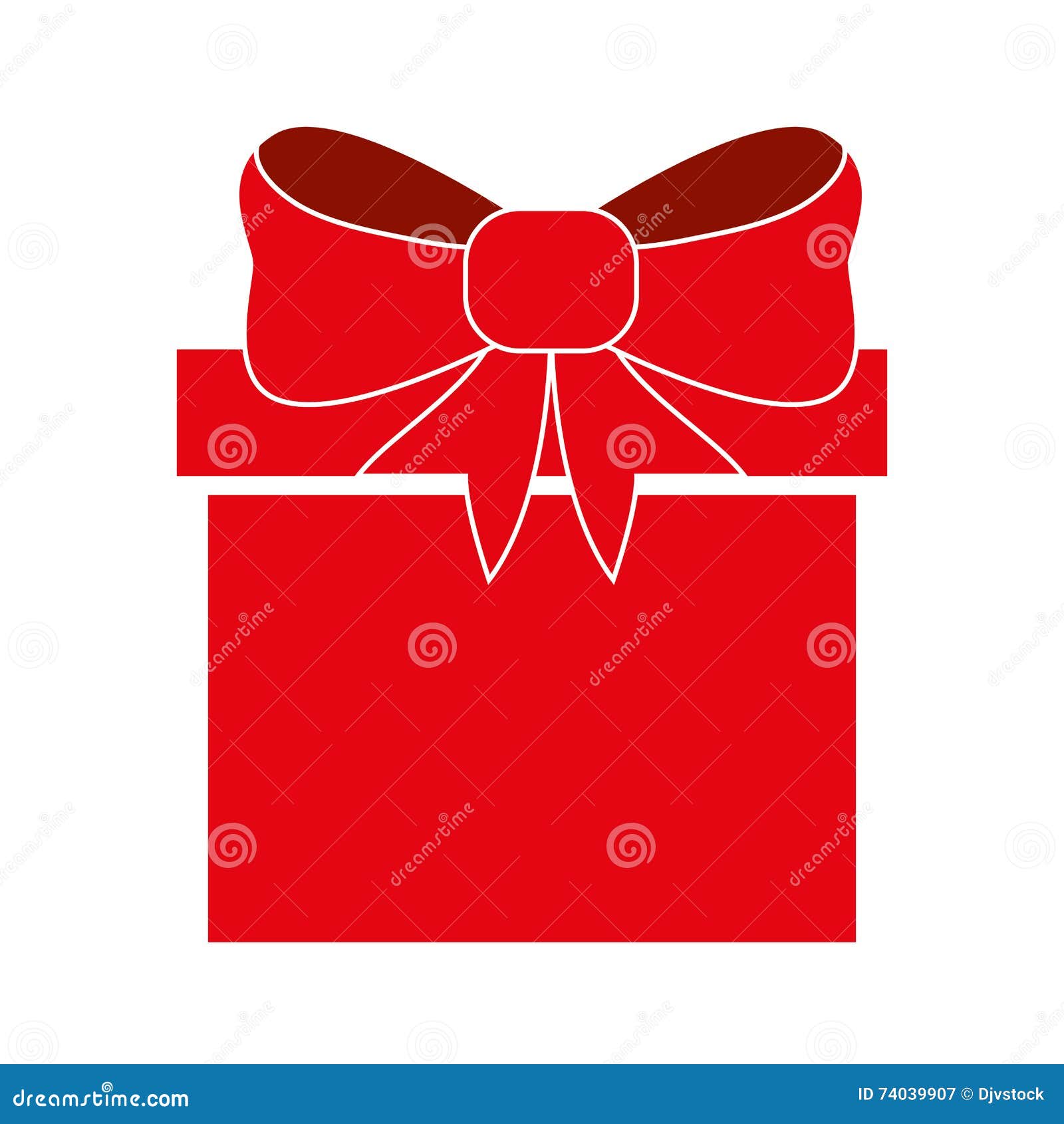 Red Gift Icon. Present Design. Vector Graphic Stock Illustration ...