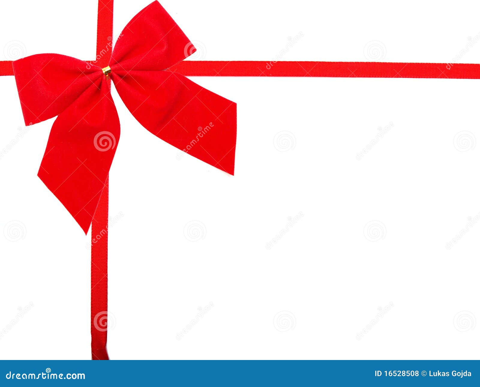 Red Gift Ribbon stock photo. Image of copy, isolated - 16528508