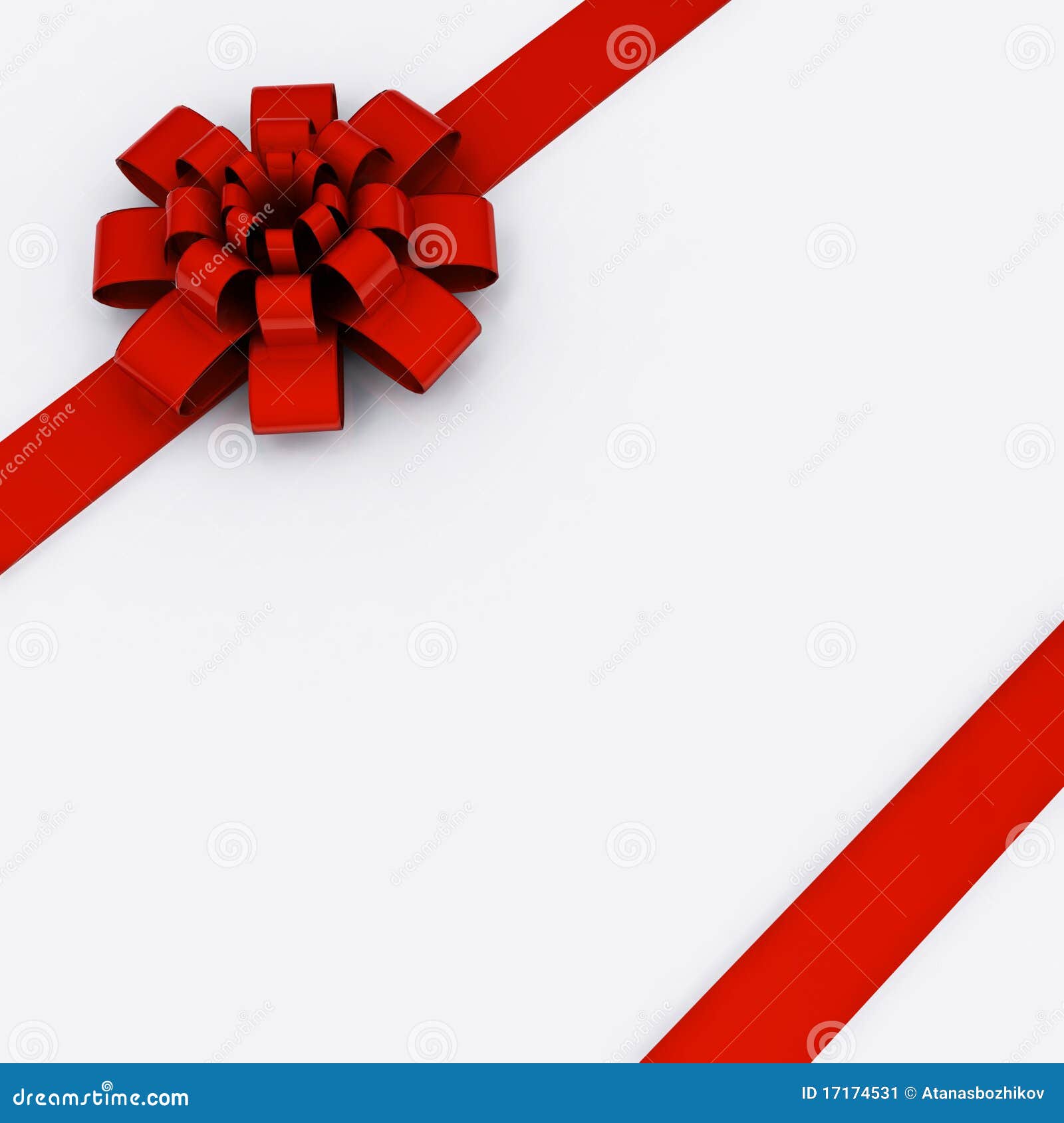 Red Gift ribbon stock illustration. Illustration of memo - 17174531