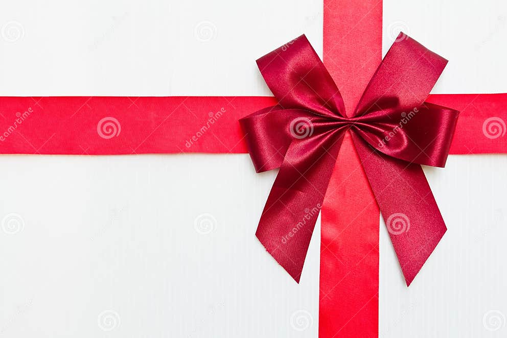 Red gift ribbon stock image. Image of surprise, birthday - 22673417