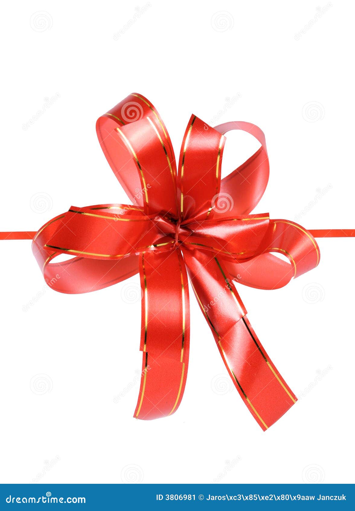 Red gift ribbon stock image. Image of event, birthday - 3806981