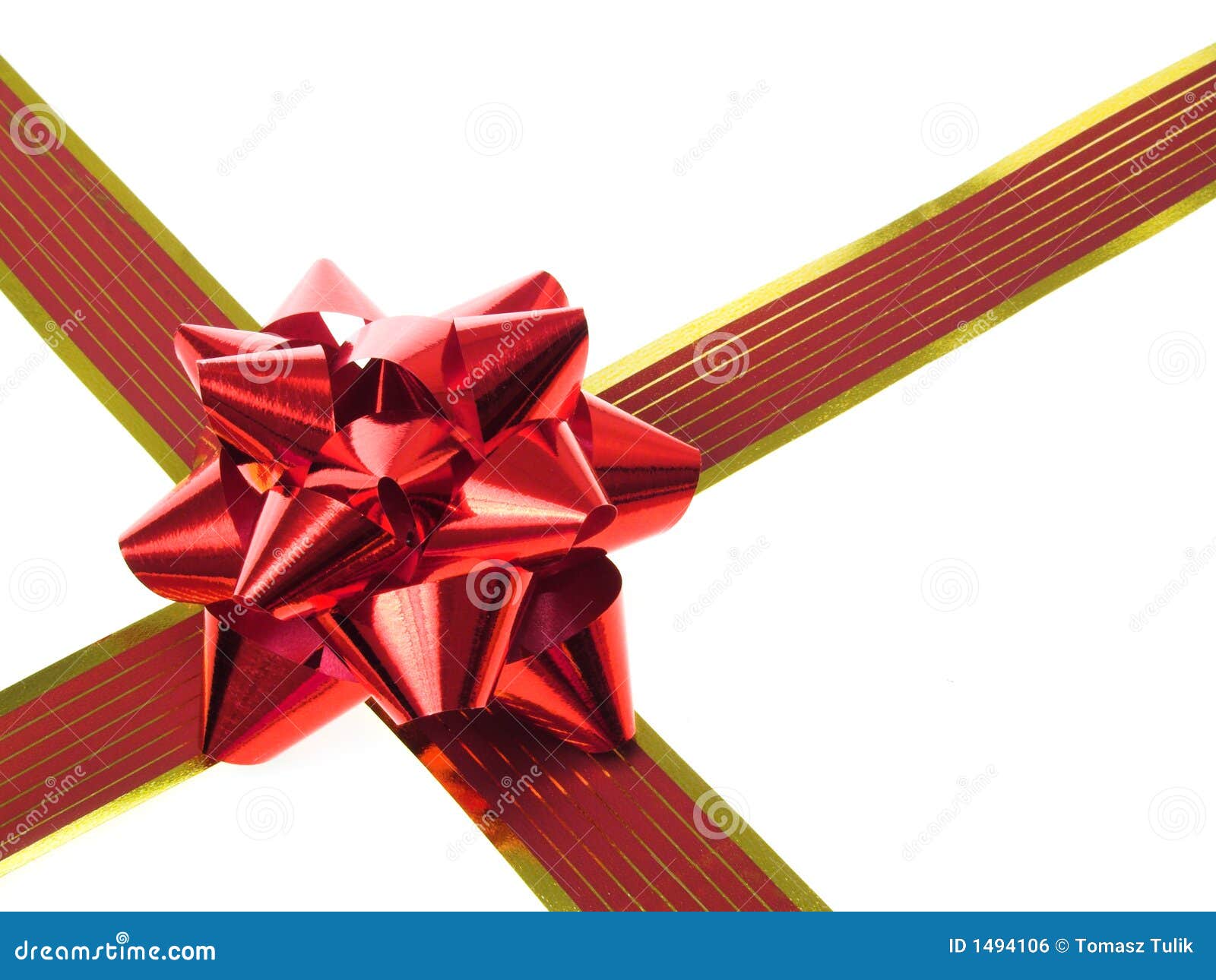 Red gift ribbon and bow stock photo. Image of concept - 1494106