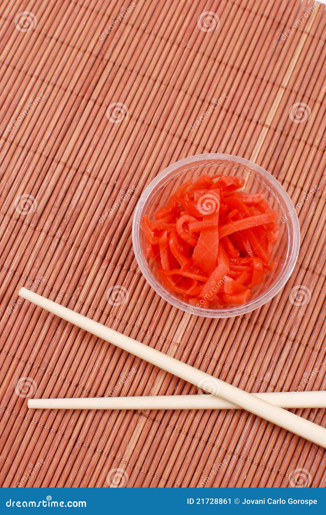 Red Ginger Condiment stock image. Image of chinese, food - 21728861