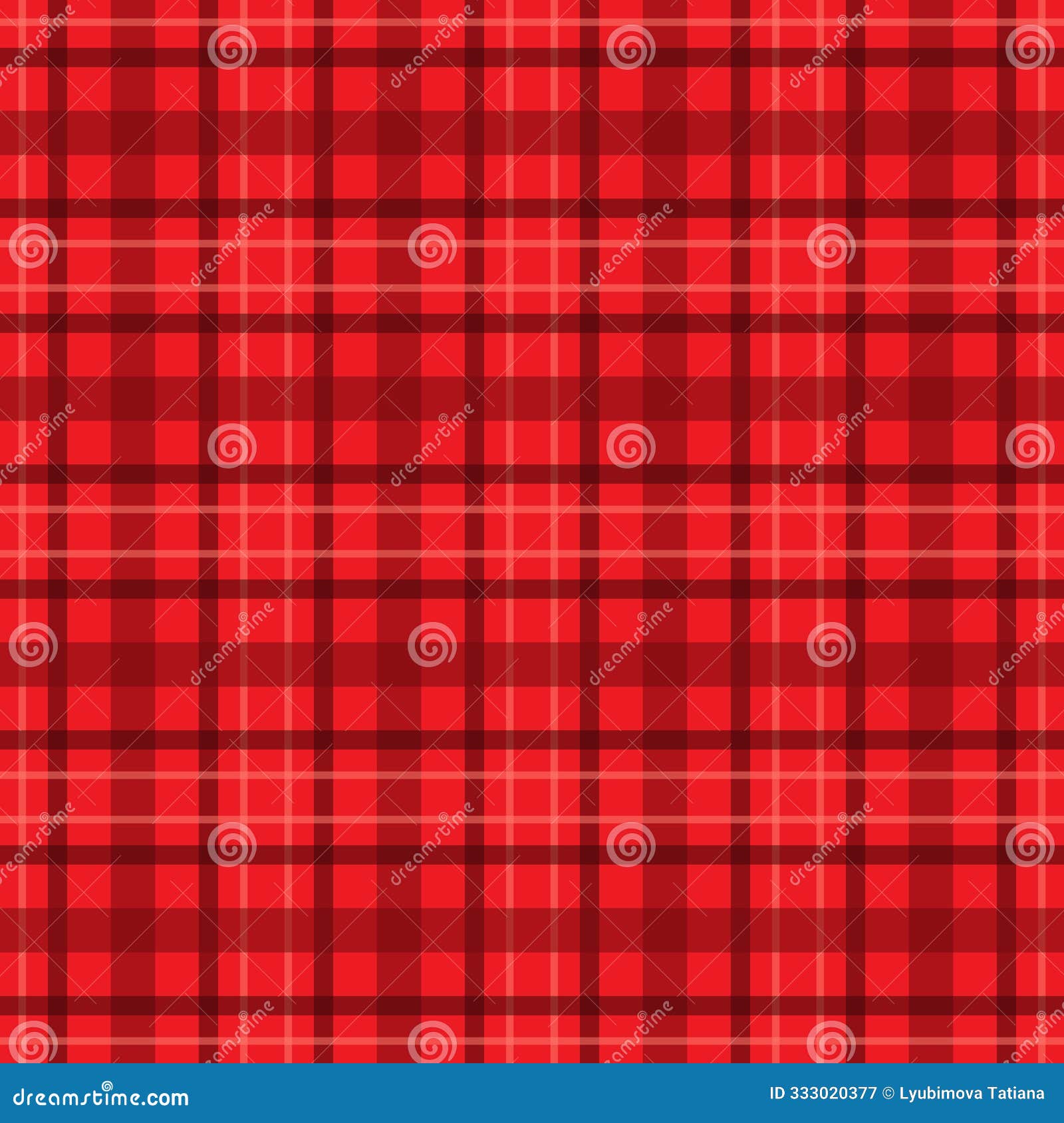 Red Gingham Background Seamless Vector Pattern Cozy Plaid Design Stock ...