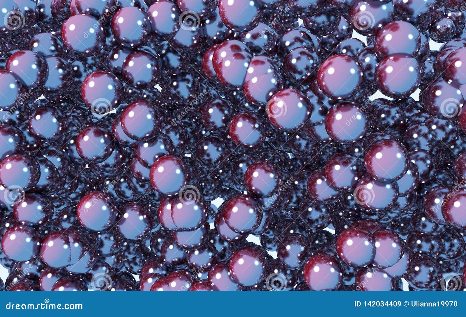 Red Glass Ball 3d Illustration Stock Illustration - Illustration of ...