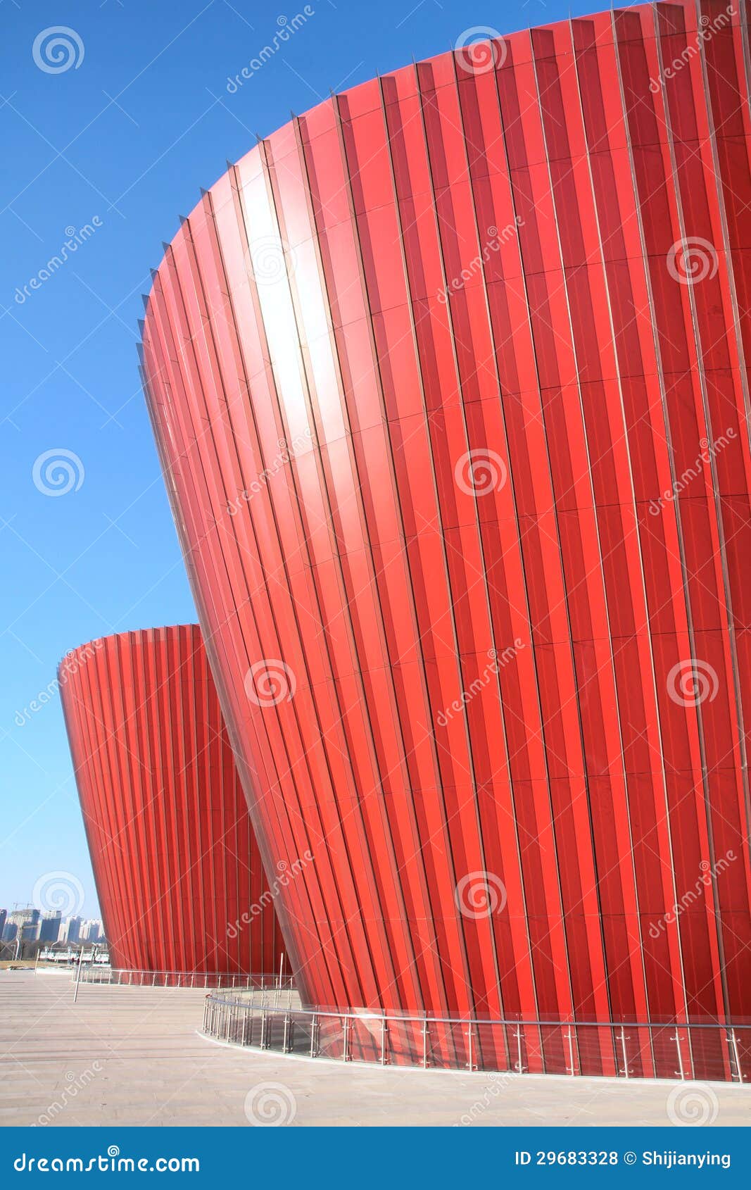 Red glass building stock photo. Image of modern, building - 29683328