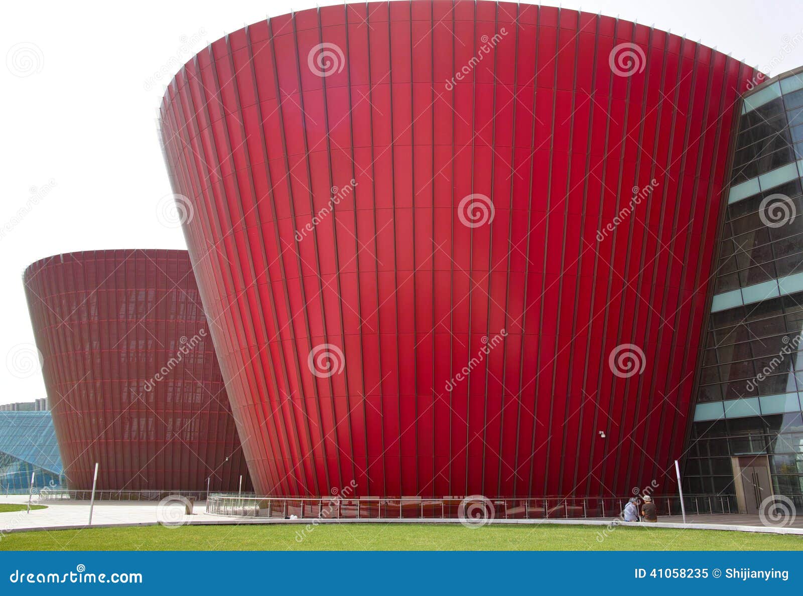 Red glass building stock image. Image of angle, architecture - 41058235