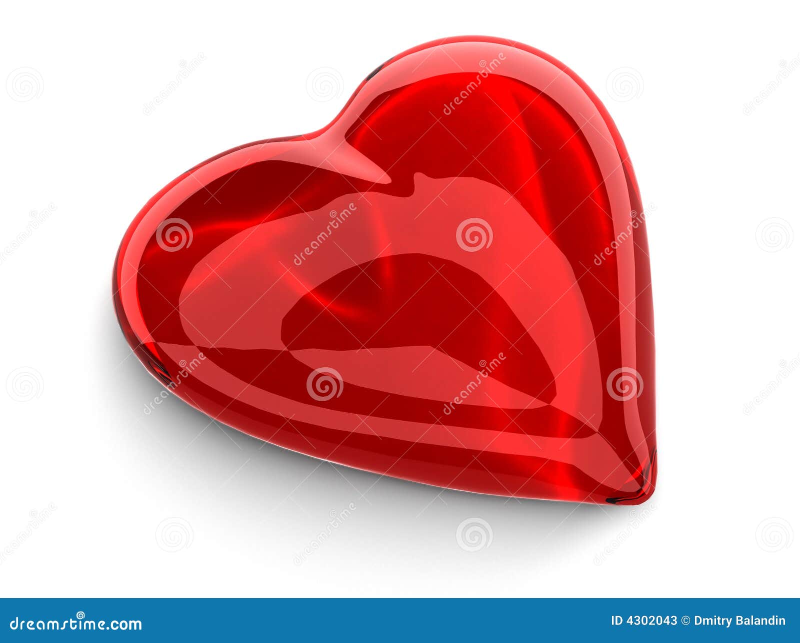 Red glass heart stock illustration. Illustration of symbol - 4302043