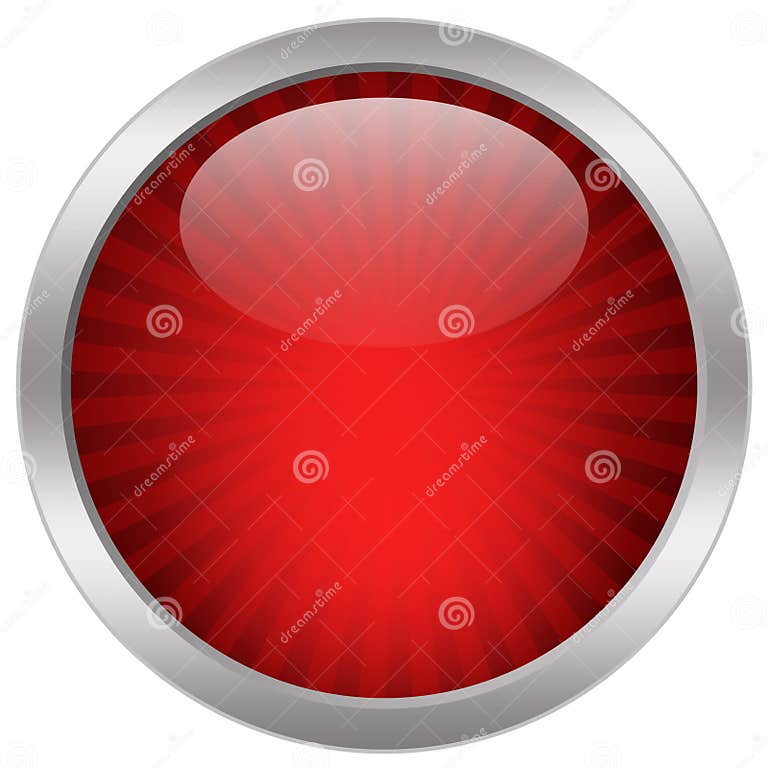 Red glass icon stock illustration. Illustration of push - 25094812