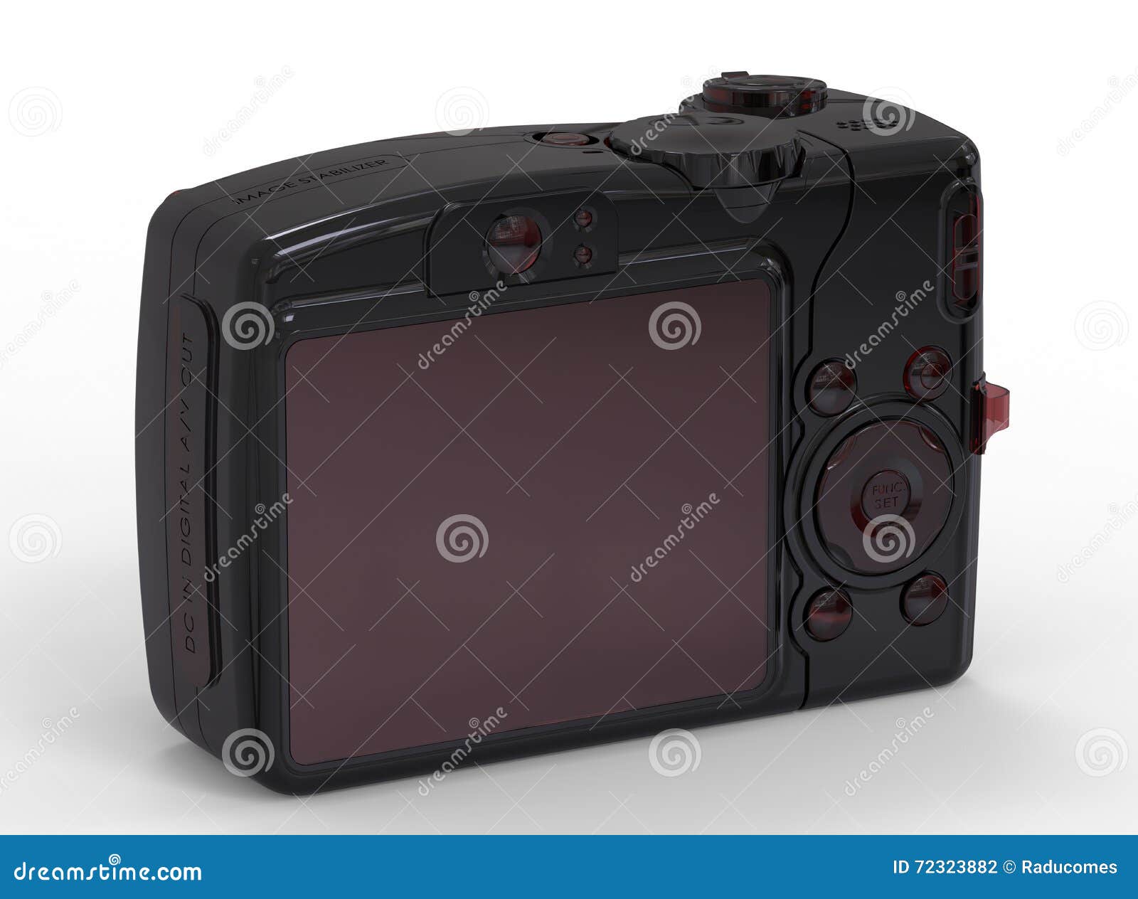 Red Glass Mirror less Camera Stock Illustration - Illustration of ...