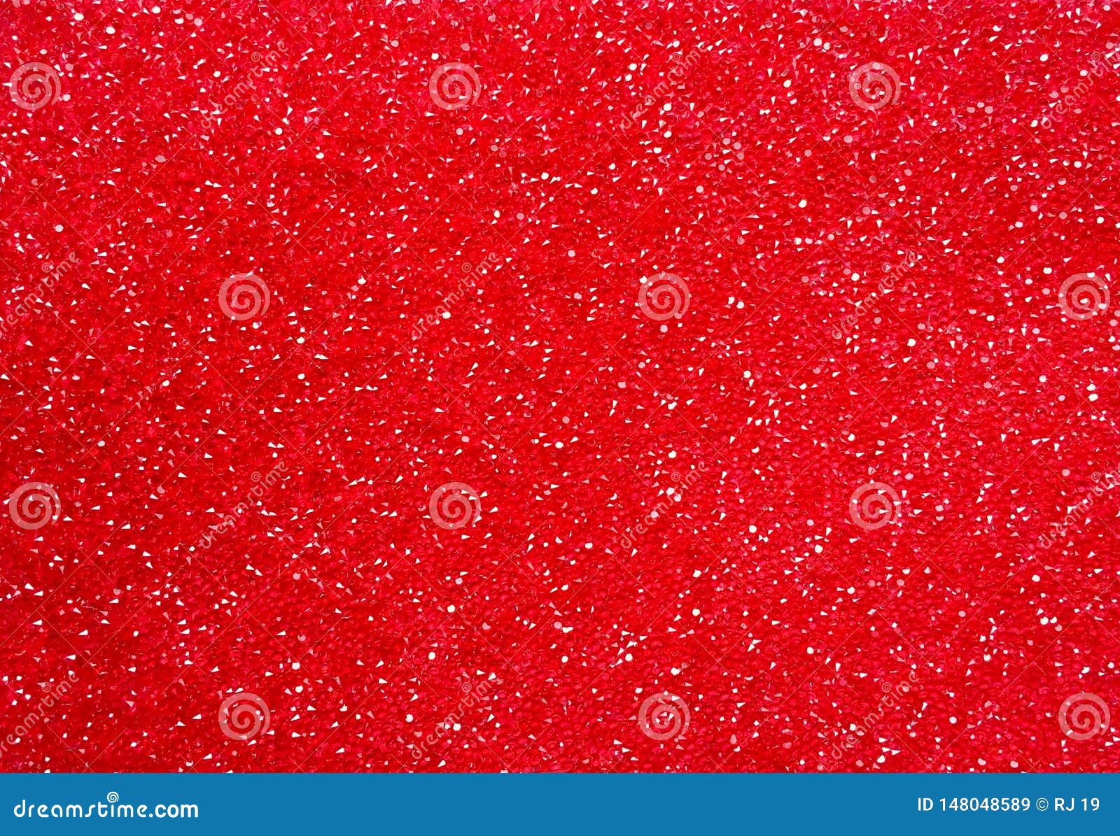 Bright Red Glitter Background