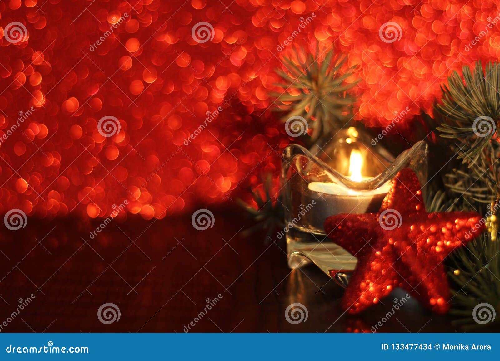 Red Glitter Christmas Decoration Stock Photo - Image of christmas ...