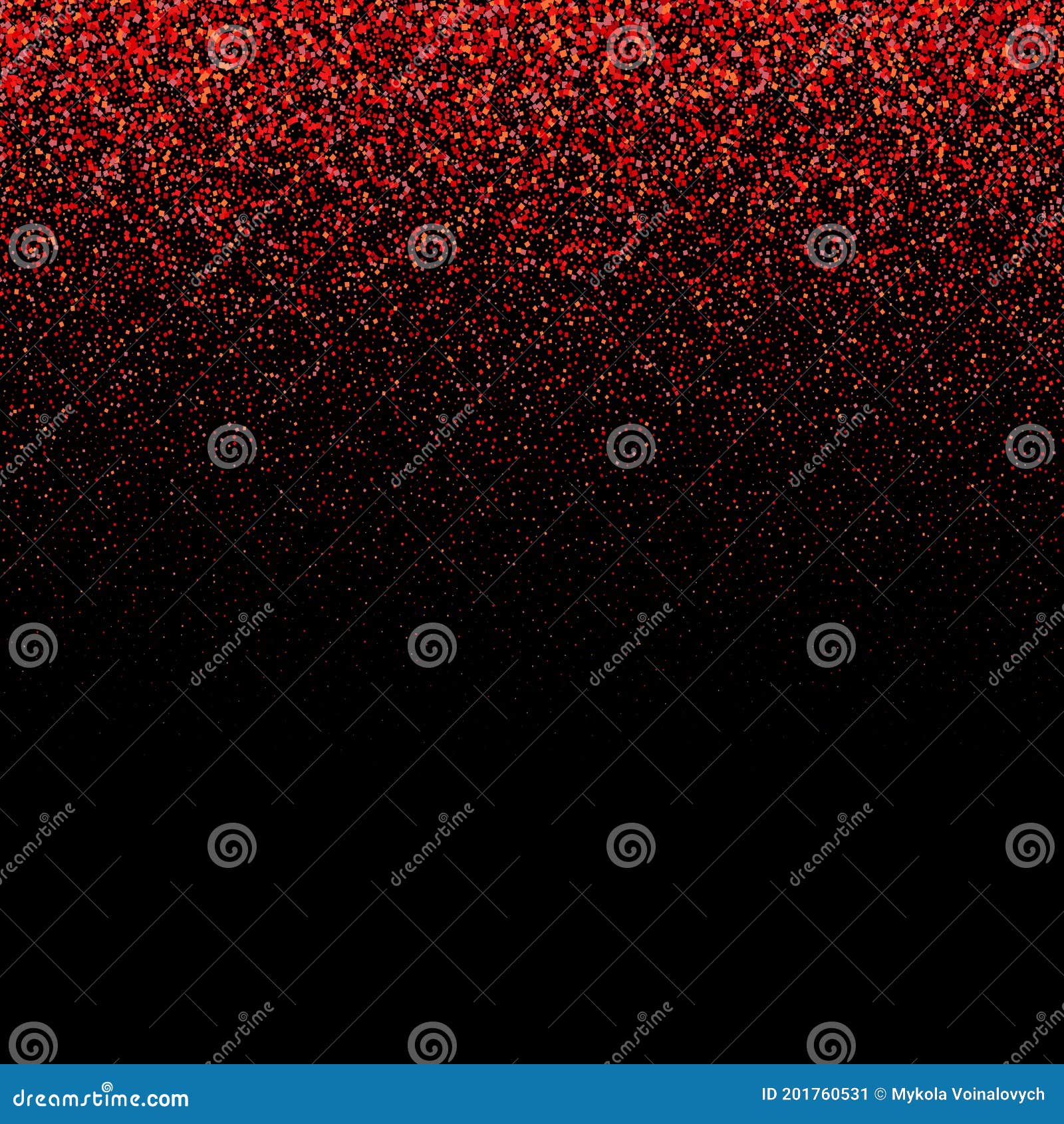 Red Glitter Confetti with Dots on Isolated Backdrop. Random Falling ...