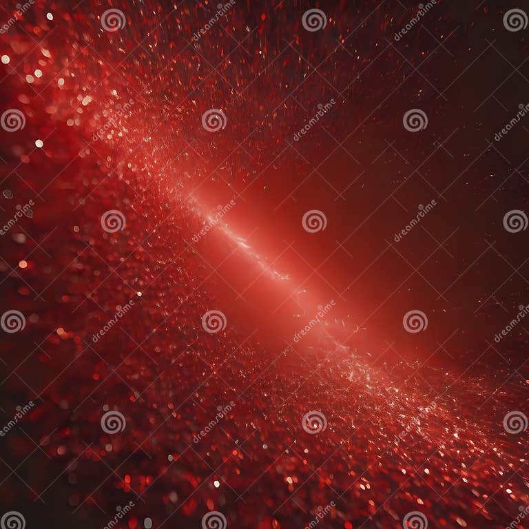 Red Glitter Lights Background-generated by Ai Stock Illustration ...
