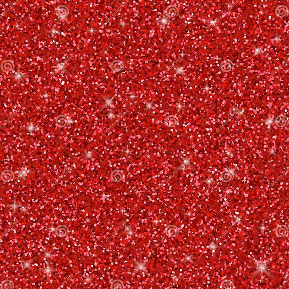 Red Glitter Seamless Pattern, Vector Texture Stock Vector ...