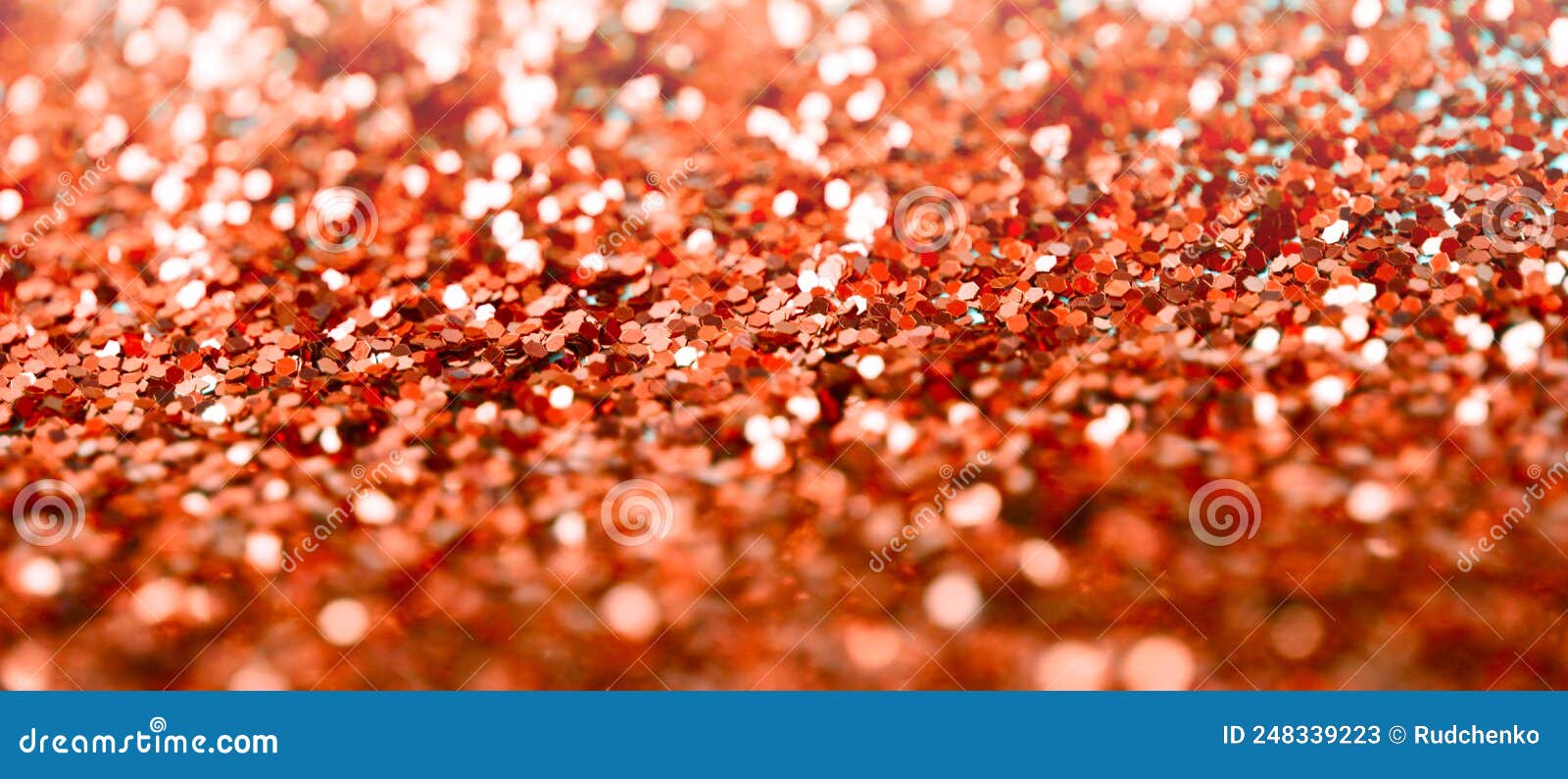 Red Glitter Shine Dots Confetti. Abstract Light Blink Sparkle Defocus ...