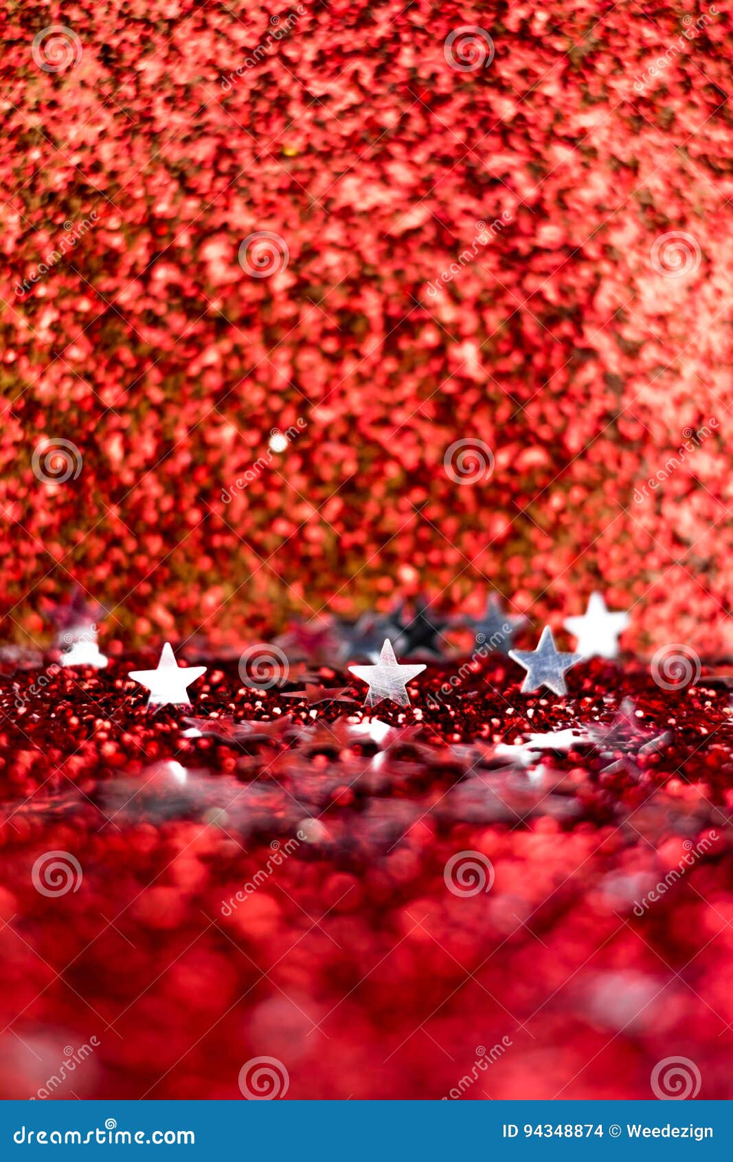 Red Glitter and Silver Star Abstract Background, Perspective Spa Stock ...