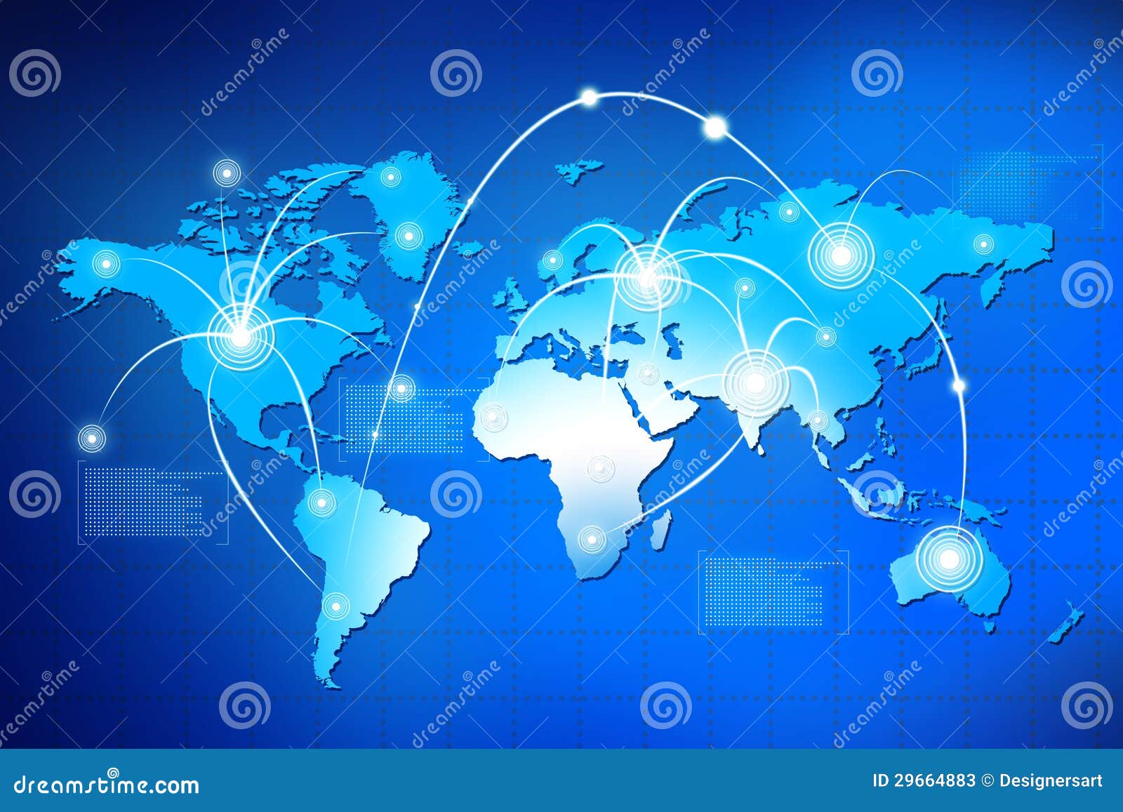 Red global stock de ilustración. Ilustración de planeta - 29664883