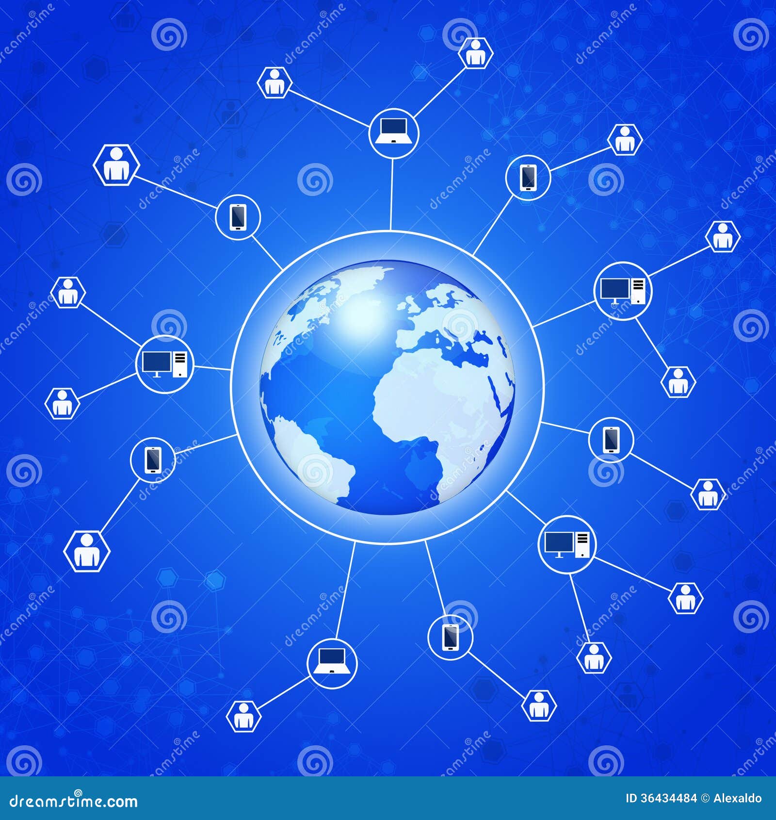 Red global stock de ilustración. Ilustración de listo - 36434484