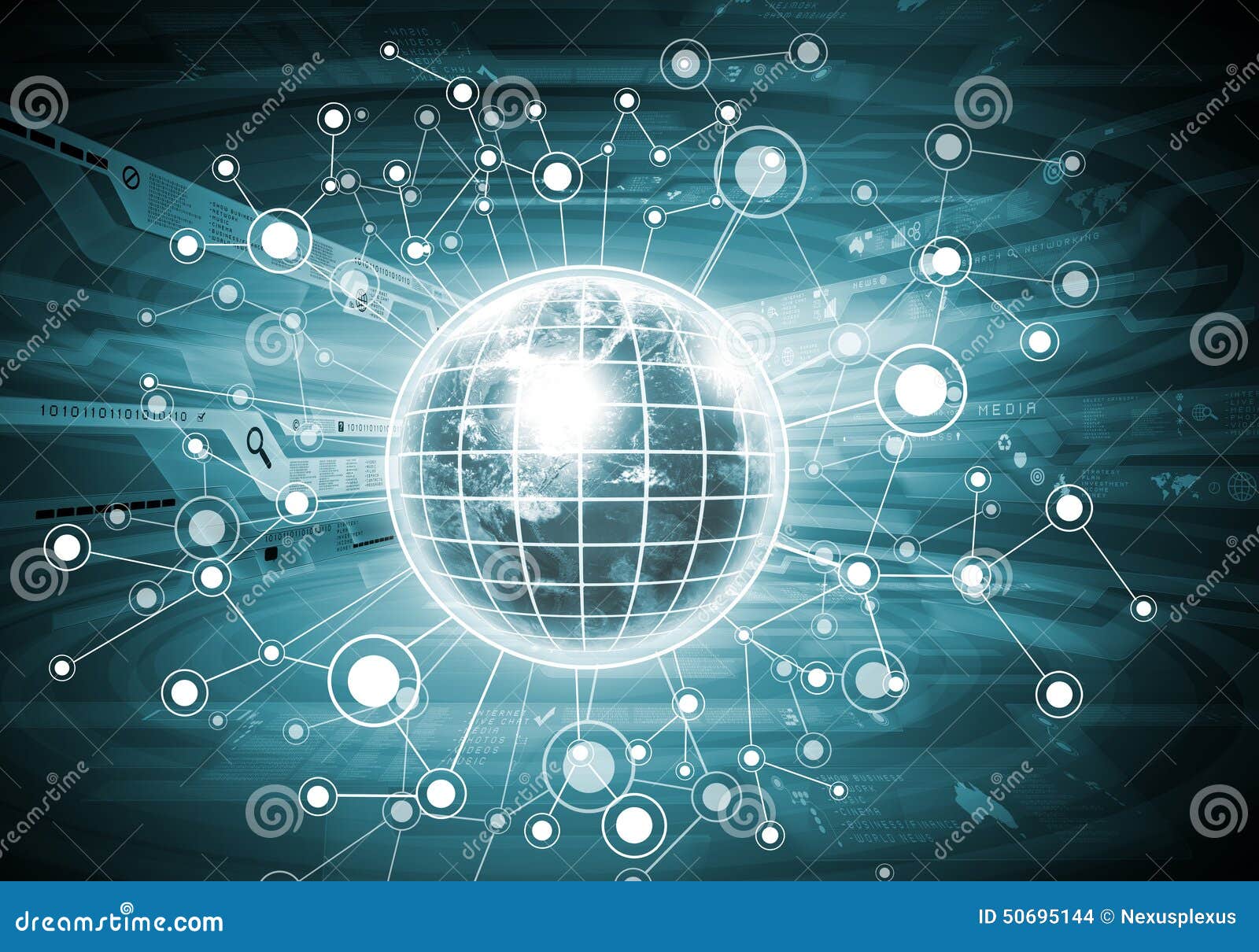 Red global stock de ilustración. Ilustración de fondo - 50695144