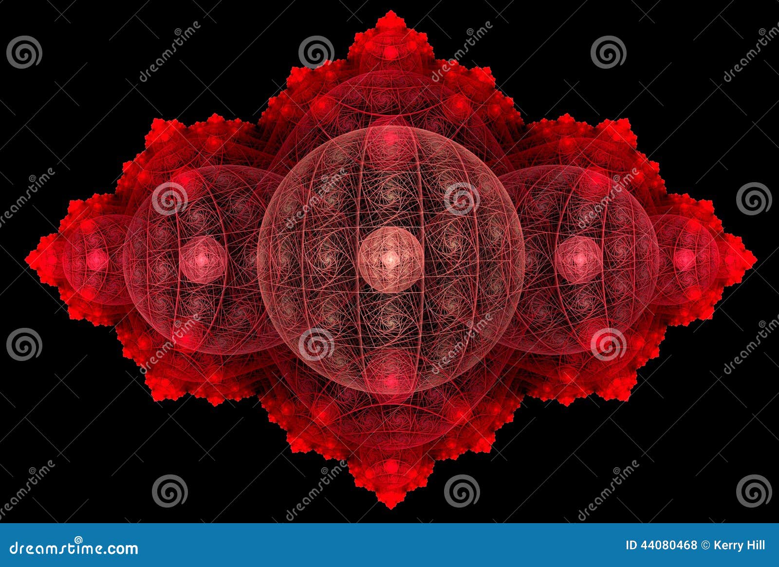 Red global orb abstract stock illustration. Illustration of mysterious ...