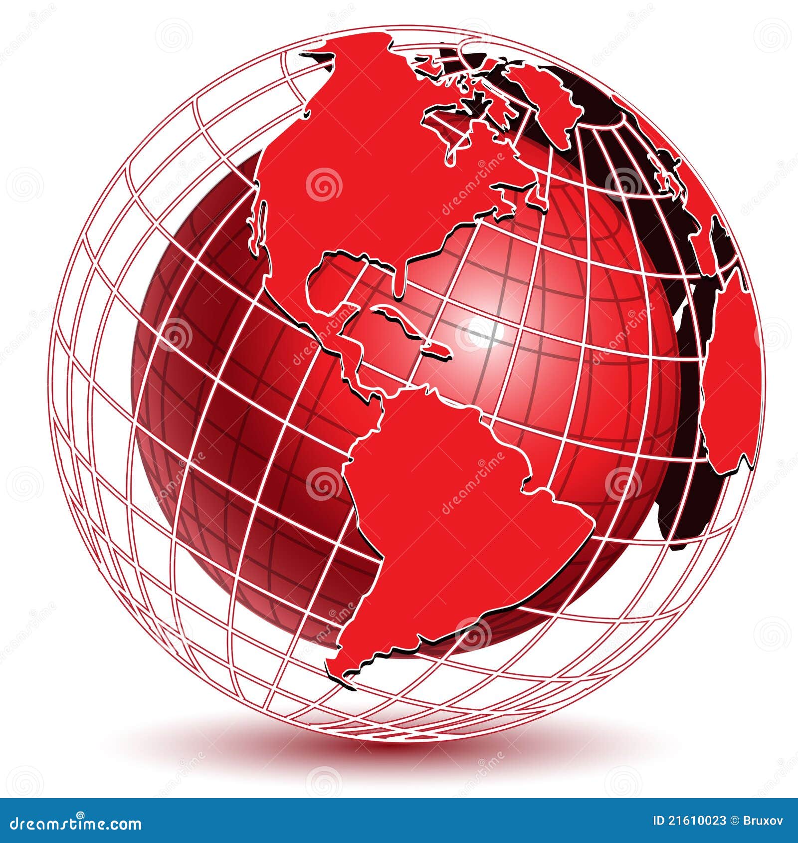 Red Globe Stock Photos - Image: 21610023