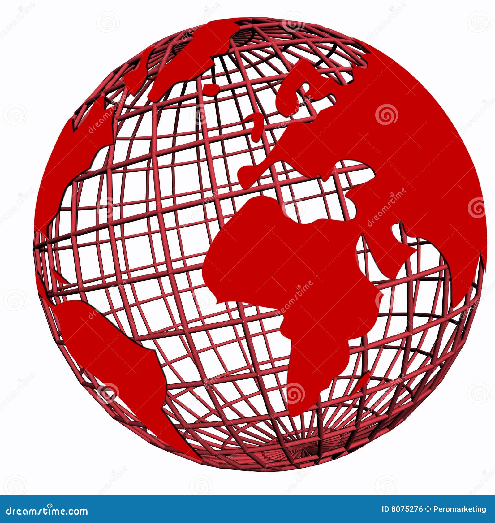 Red Globe Royalty Free Stock Image - Image: 8075276