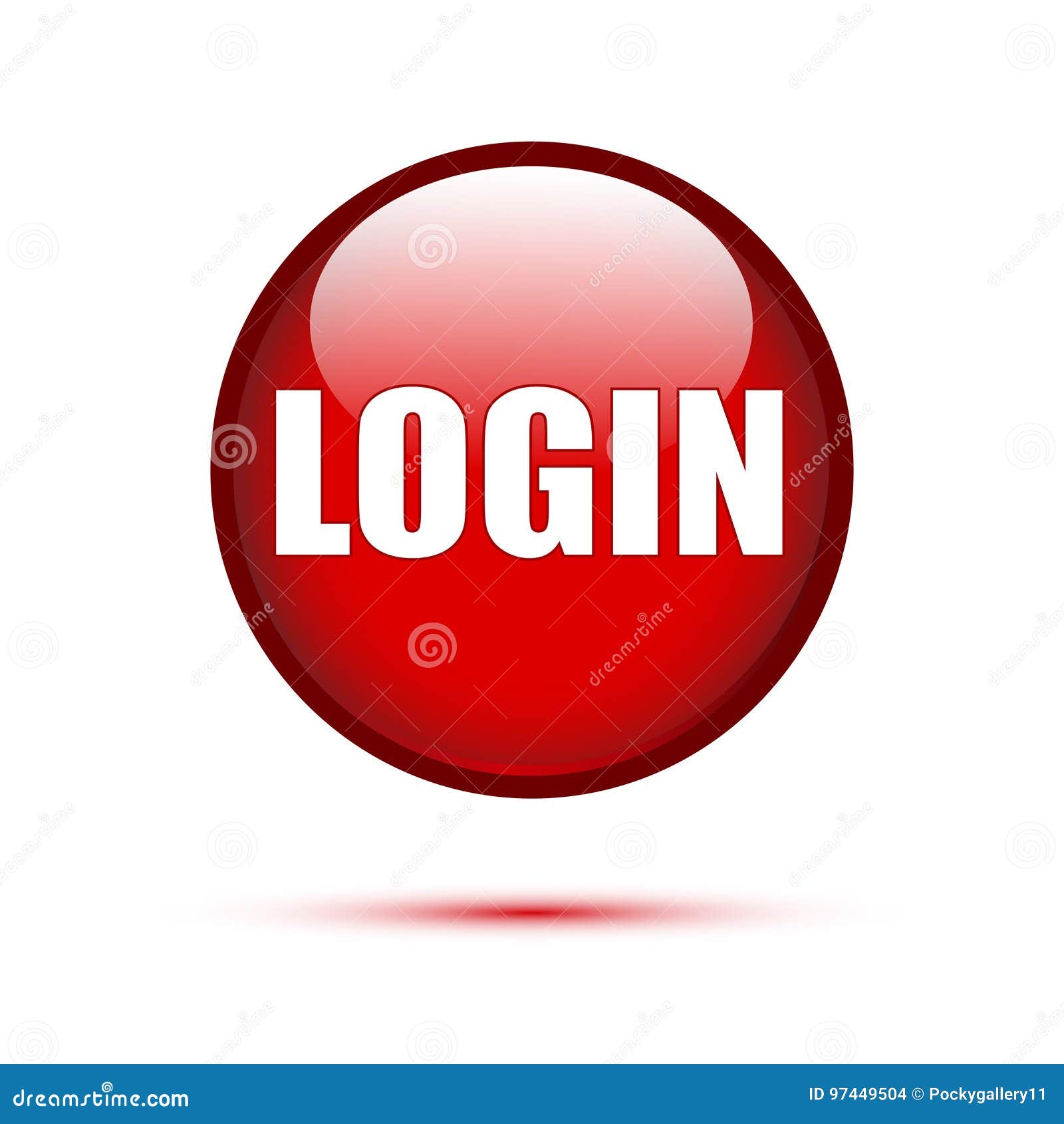 Red Login Button