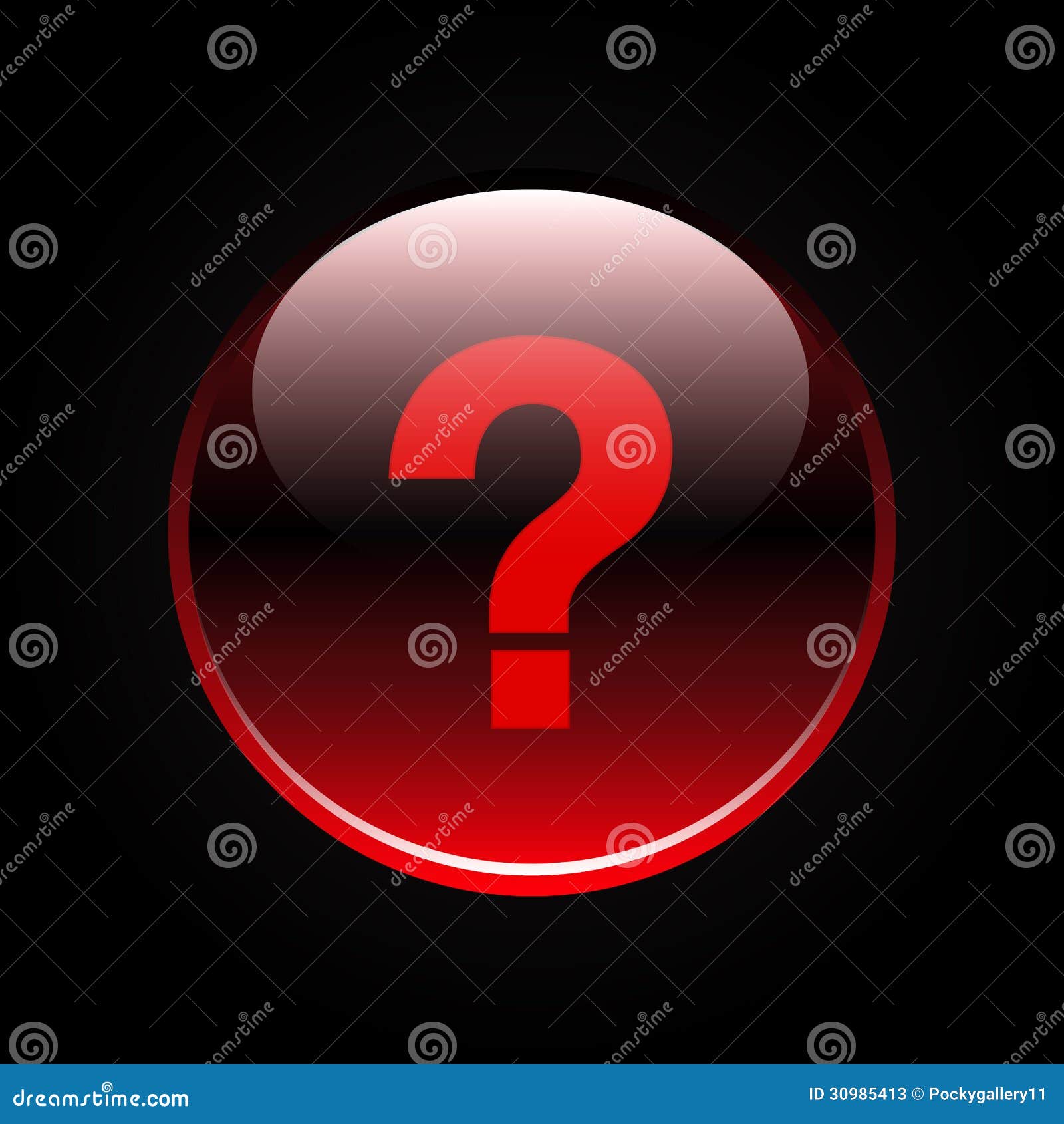 Red Glossy Question Mark Sign Stock Vector - Illustration of assistance ...