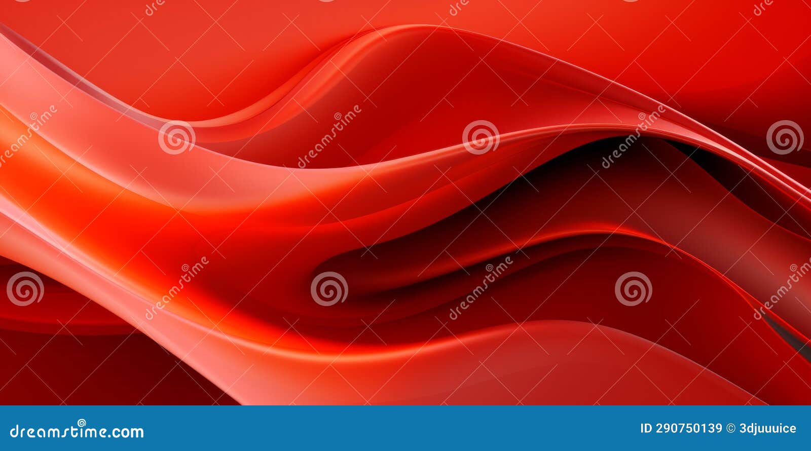 Red Glossy Surface Creative Abstract Wavy Texture. Stock Illustration ...