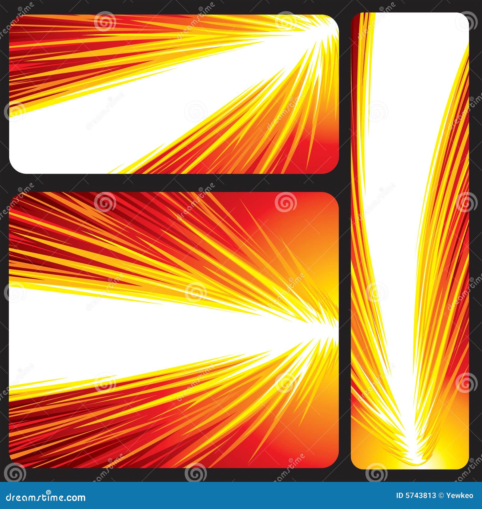 Red Glowing Banner stock vector. Illustration of fireball - 5743813