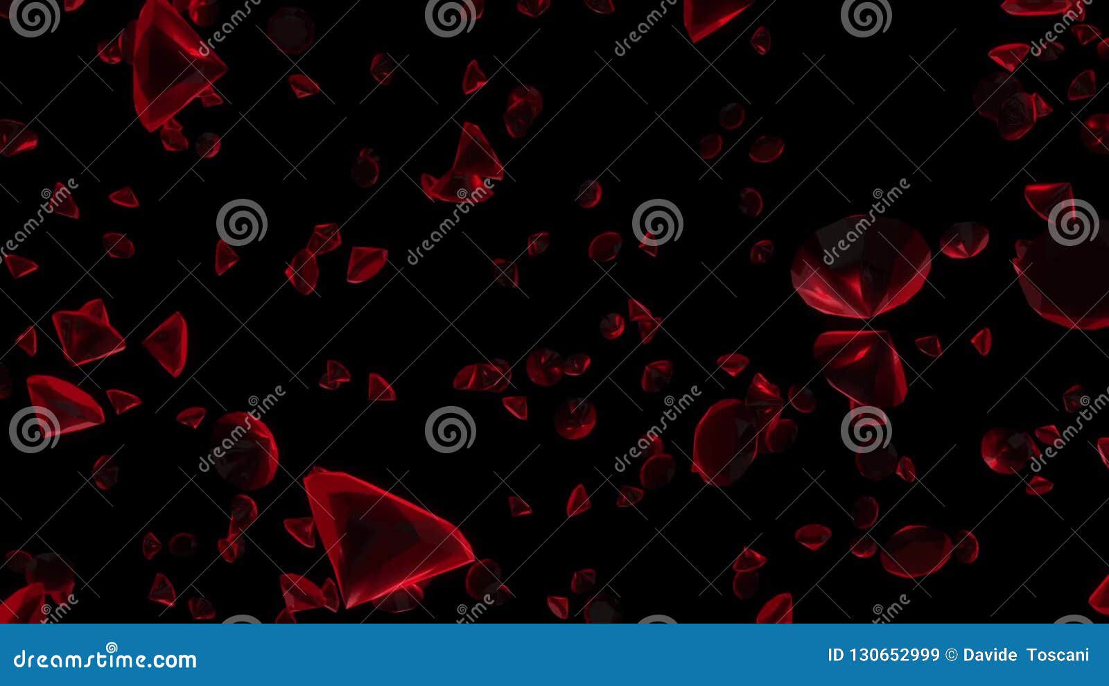 Red Falling Diamonds Loopable Overlay Graphic Element Stock Video ...