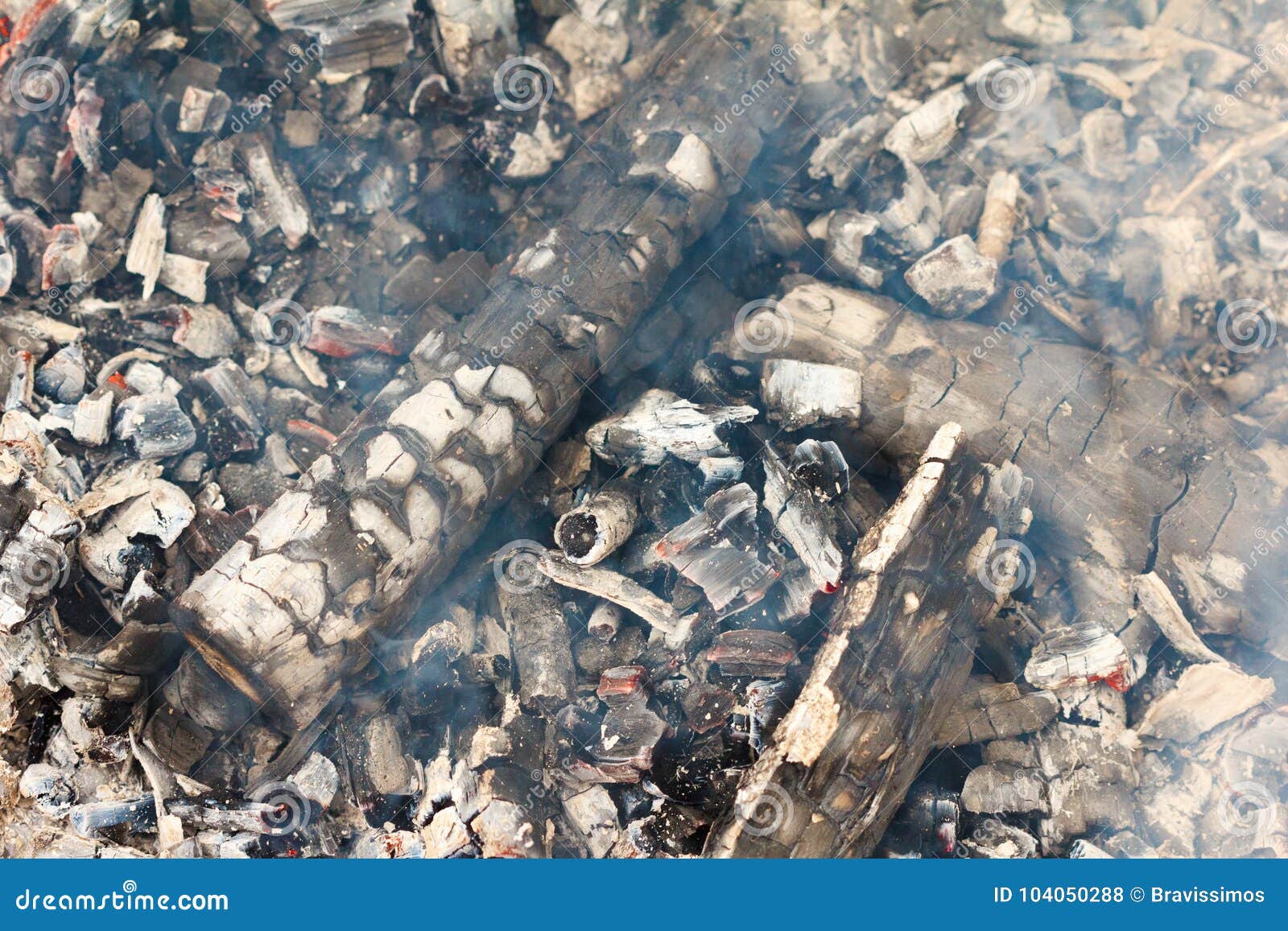 Red Glowing Fire Coals with Smoke Stock Photo - Image of burn, iron ...