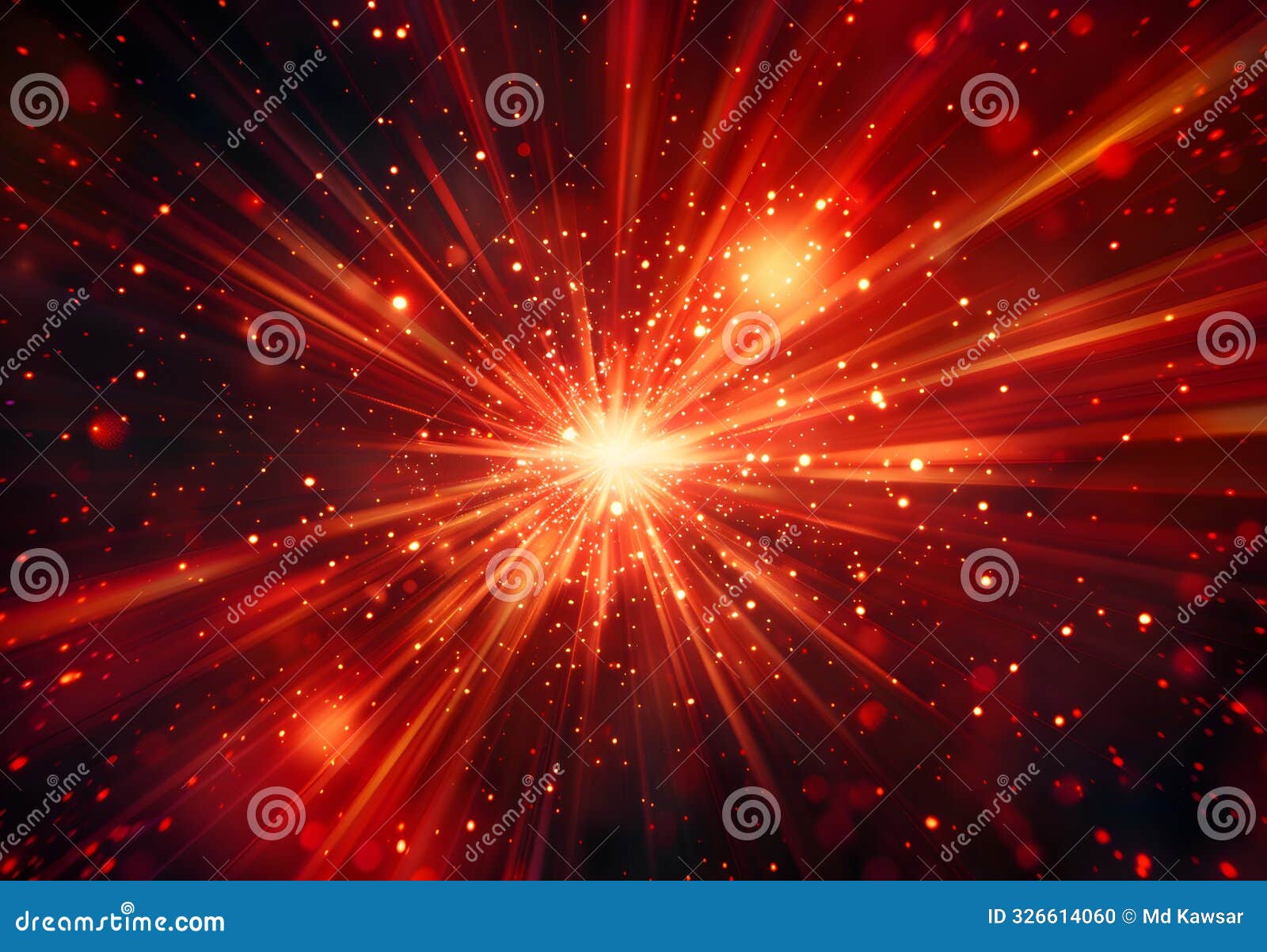 Red Glowing Light Rays Abstract Explosion Stock Illustration ...