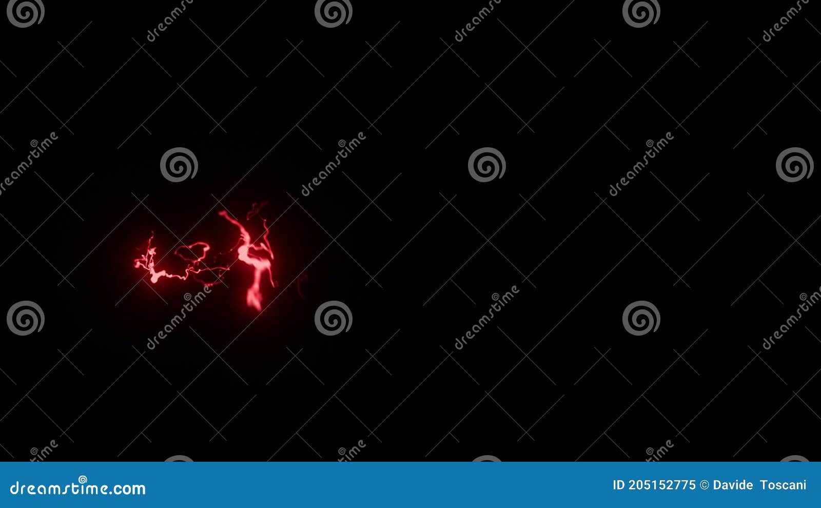 Red Lightning Thunderbolt Towards Cam Graphic Element Loop Overlay ...