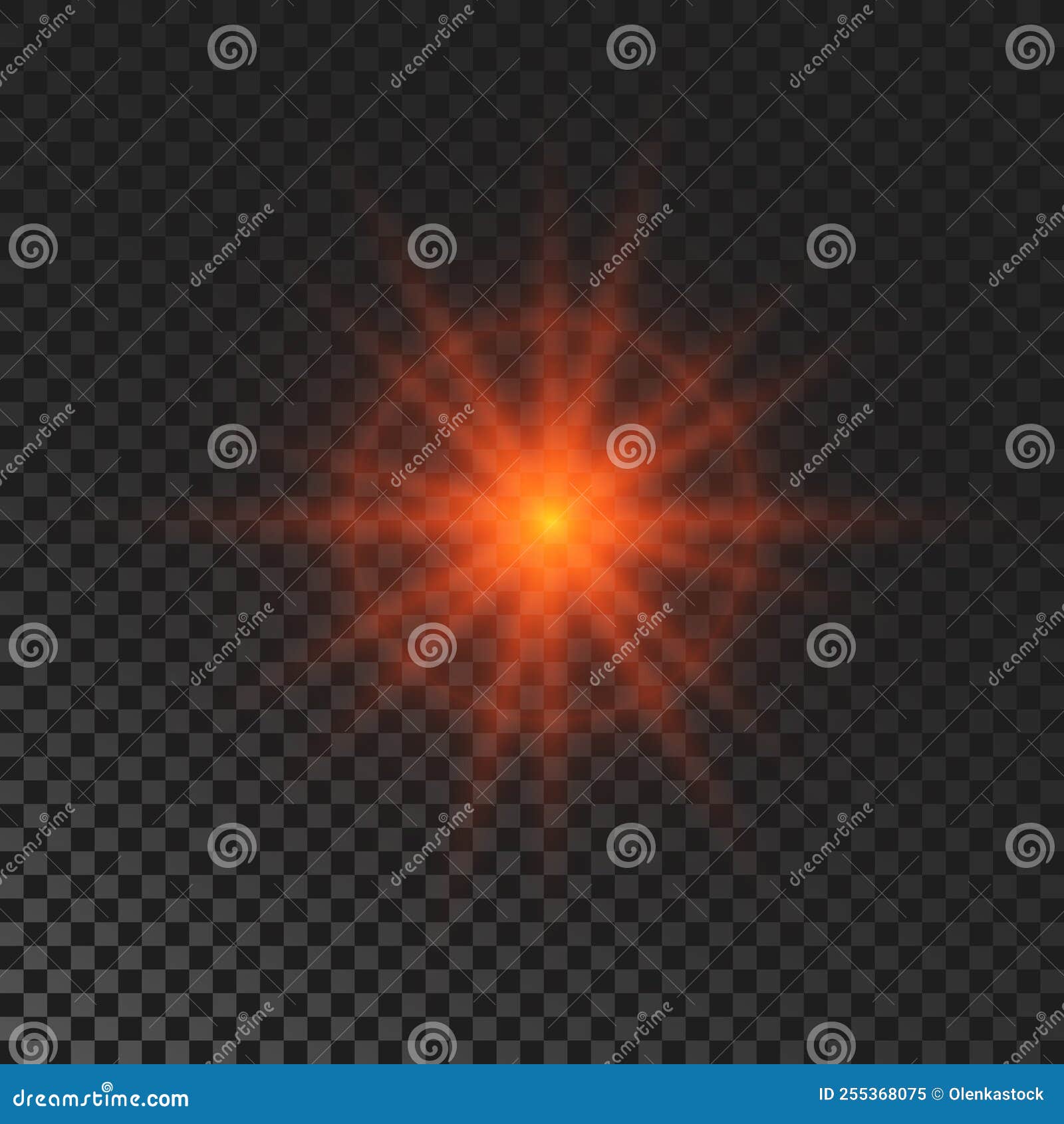 Red glowing sparkling star stock vector. Illustration of explosion ...